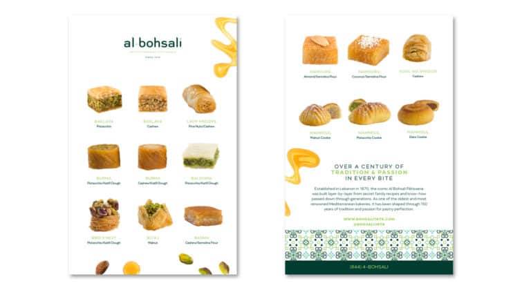 Al Bohsali confectioner rebranding & design - Vigor