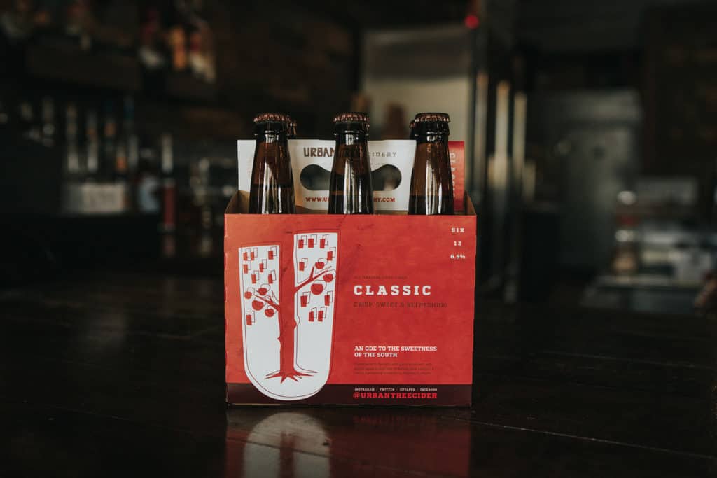 Urban Tree Cidery secondary cider packaging design - Vigor