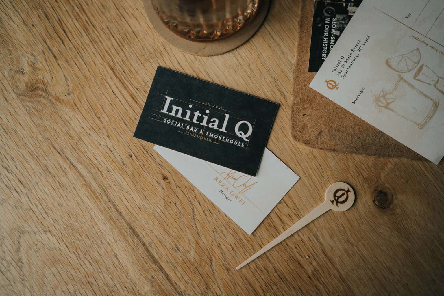 Initial Q barbecue restaurant branding & concept development - Vigor